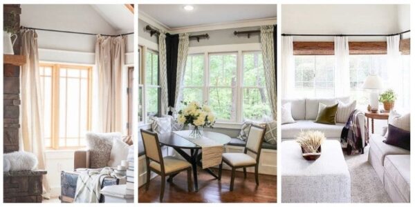 Corner Curtain Rods and Ideas for Decorating around Corner Windows