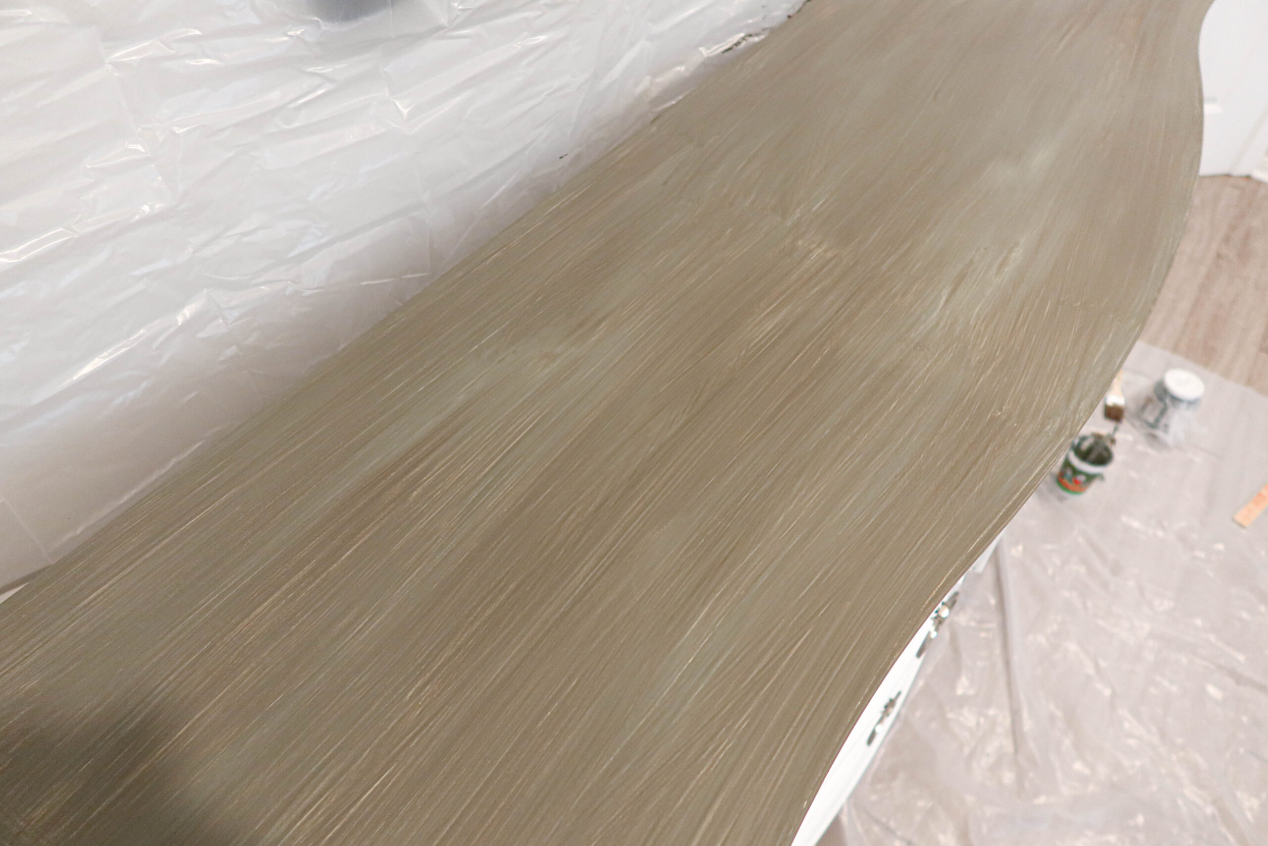 Tinting Polyurethane with dye and paint to create a custom color finish