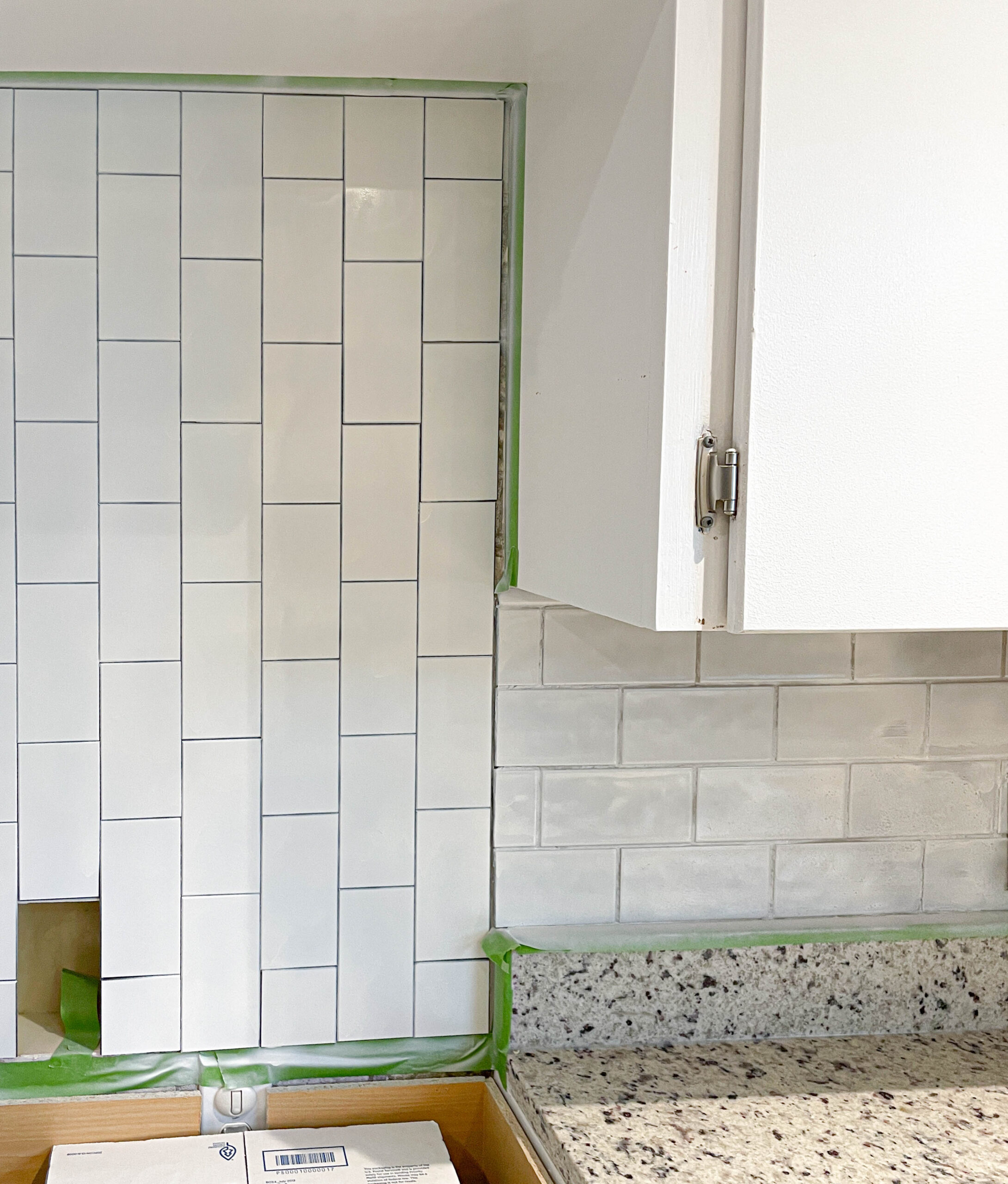 Painting Kitchen Tile Backsplash with Homax Tough as Tile