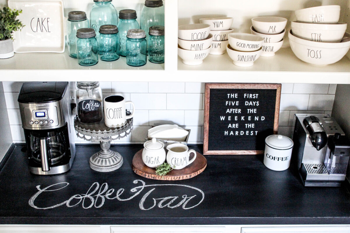 Coffee Bar Ideas for a Small Space in the Kitchen