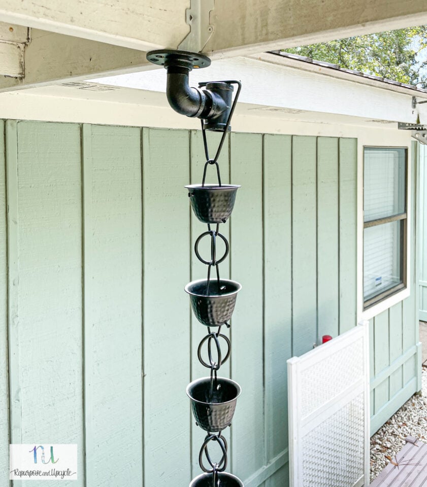 rain chain without gutter