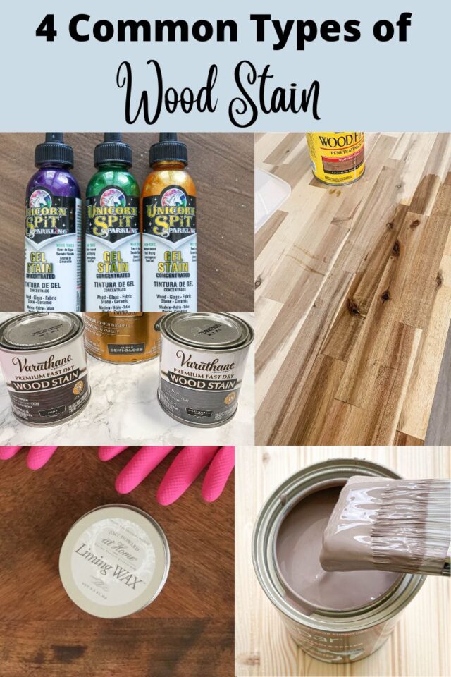 4 Common Types of Wood Stain with Product Examples
