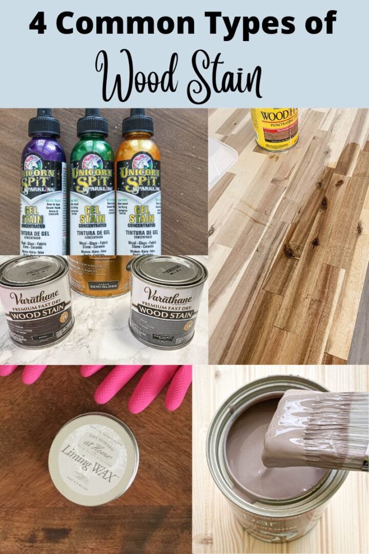 4 Common Types of Wood Stain with Product Examples