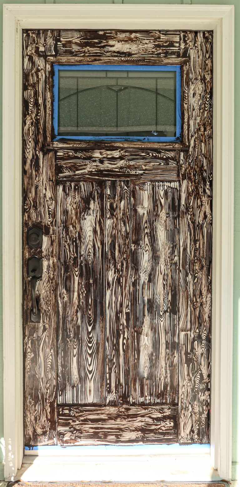 Creating a Faux Wood Fiberglass Door with Gel Stain