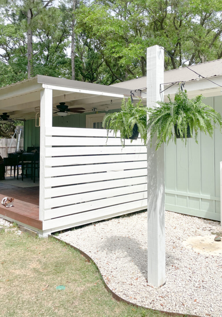 DIY Wood Outdoor Privacy Screen for Under $100!