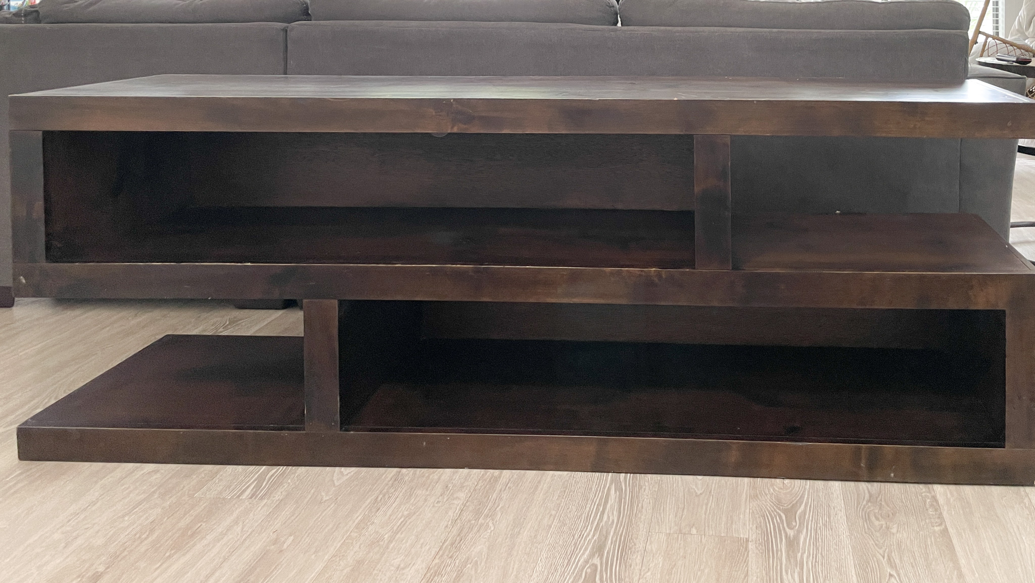 DIY Mid Century Modern Media Console Makeover