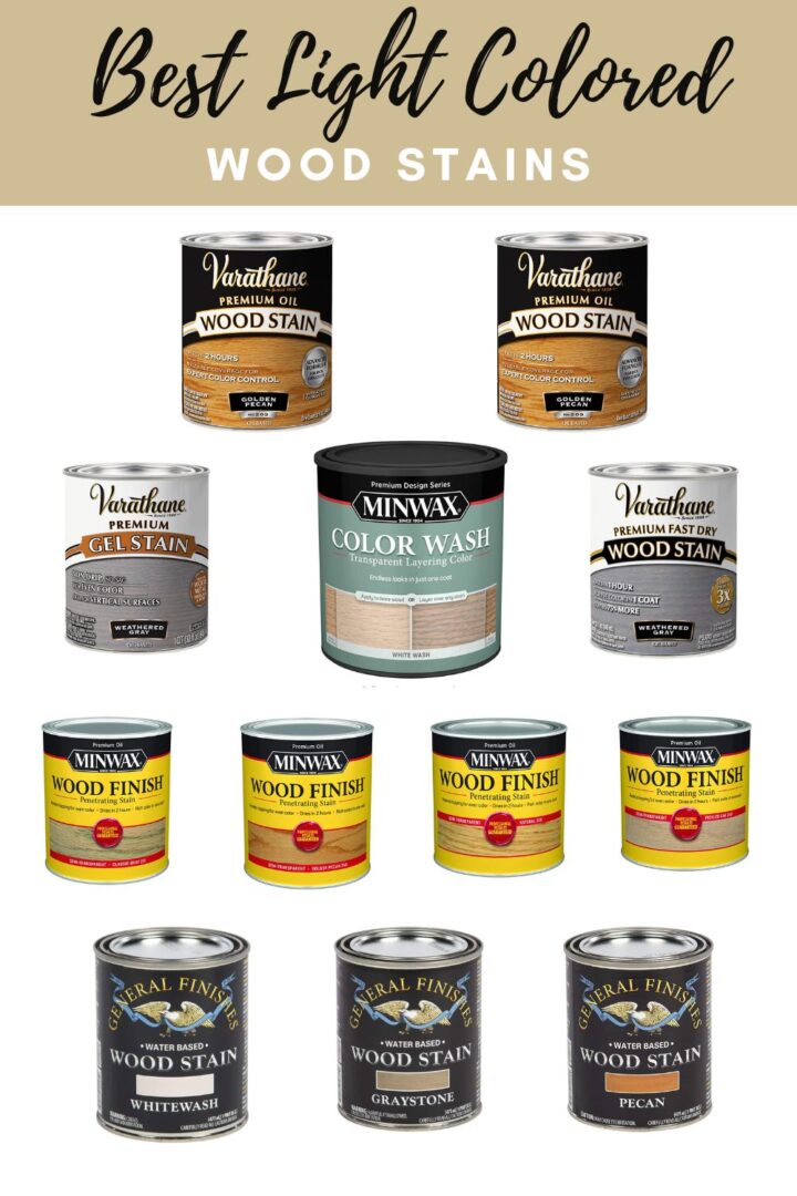 The BEST Light Wood Stain Colors With Product Examples