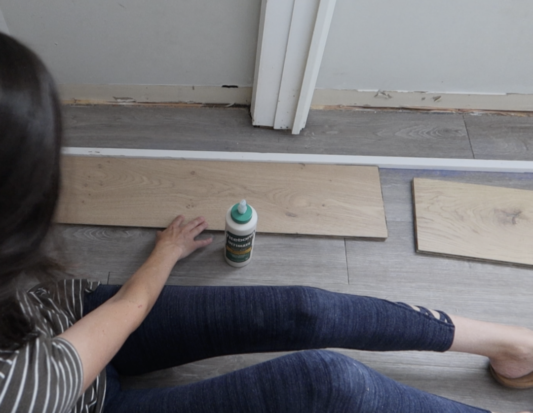 Floating Wood Floor over LVP with Malibu Wide Plank Engineered Hardwood