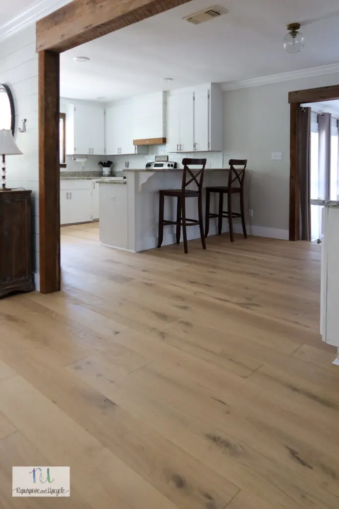 Floating Wood Floor over LVP with Malibu Wide Plank Engineered Hardwood