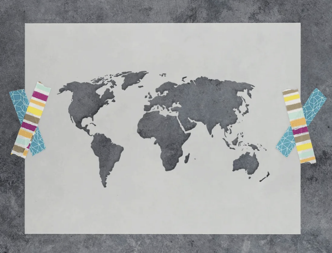 DIY World Map Art on Wood