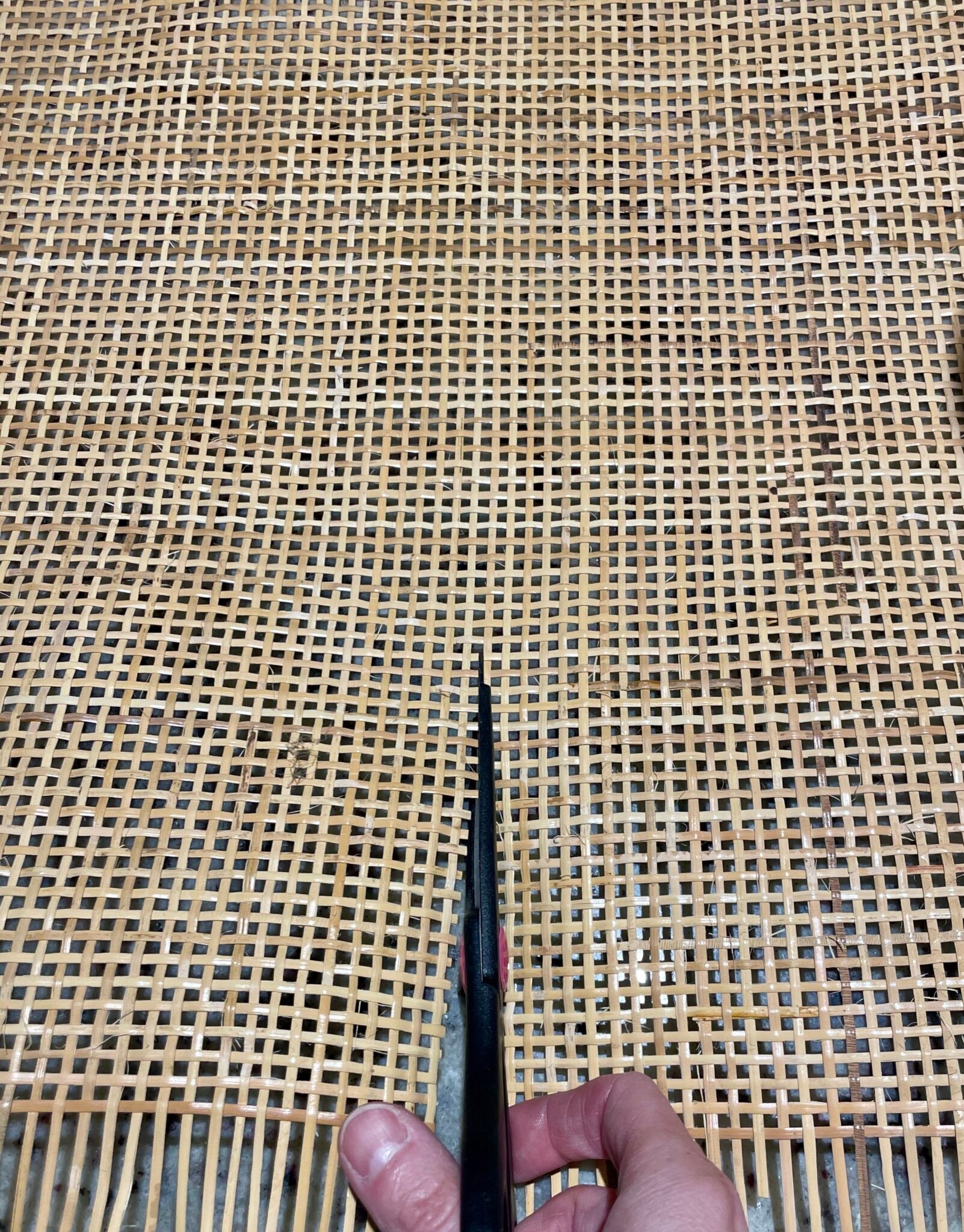 DIY Cane Cabinet Doors: Adding Cane Webbing to a Door front