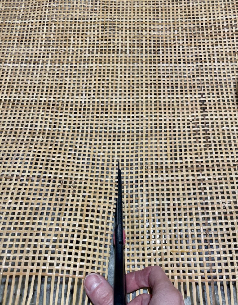 DIY Cane Cabinet Doors: Adding Cane Webbing to a Door front