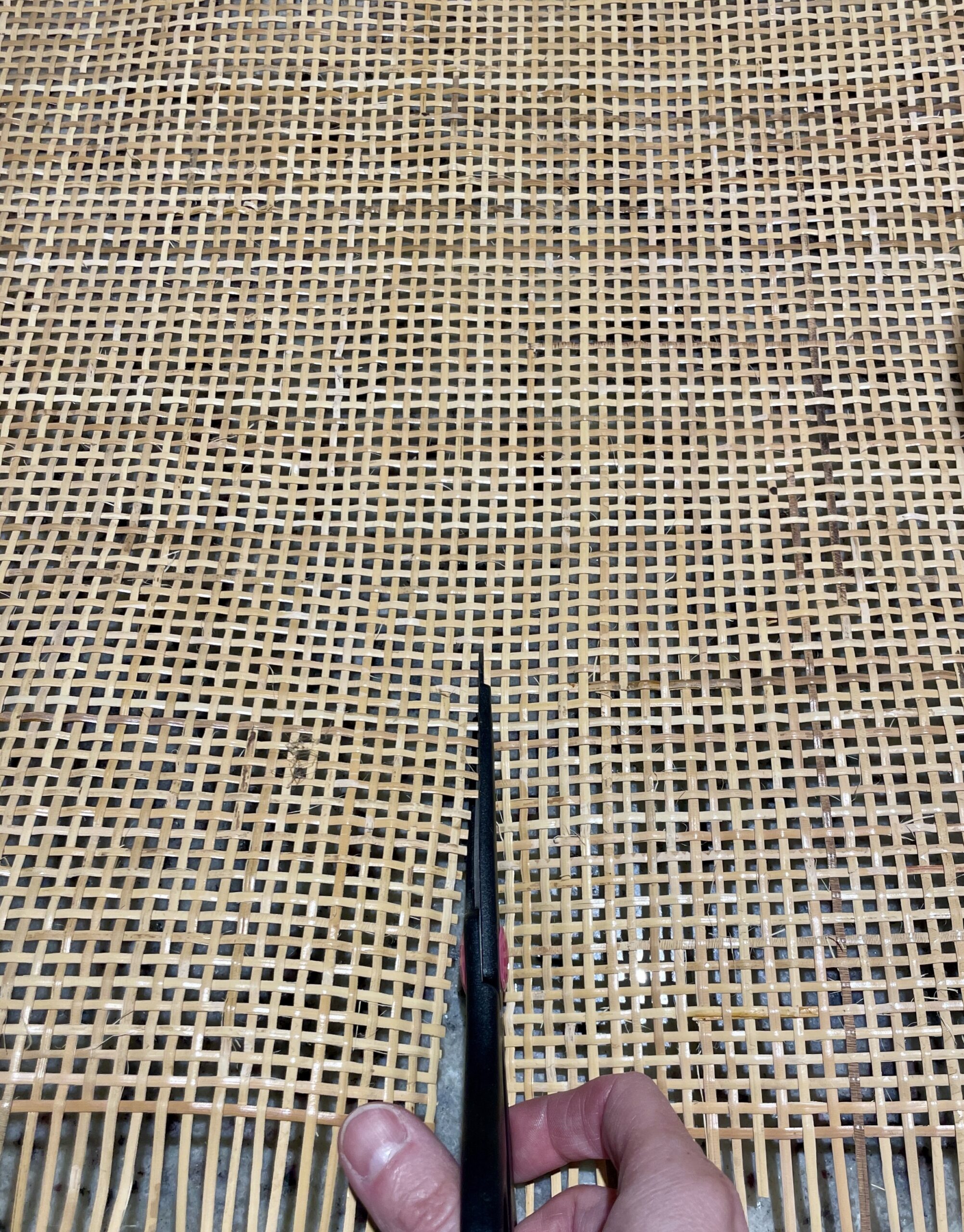 DIY Cane Cabinet Doors: Adding Cane Webbing to a Door front