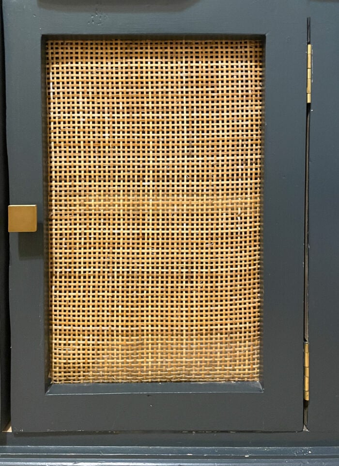 DIY Cane Cabinet Doors: Adding Cane Webbing to a Door front