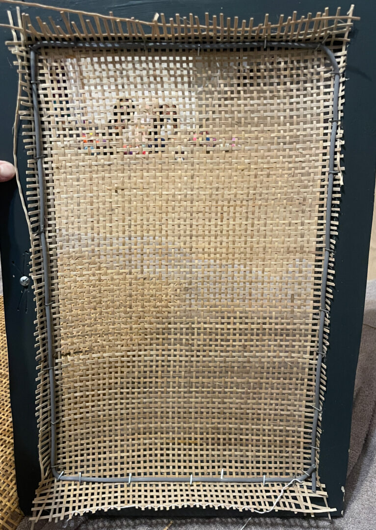 DIY Cane Cabinet Doors: Adding Cane Webbing to a Door front