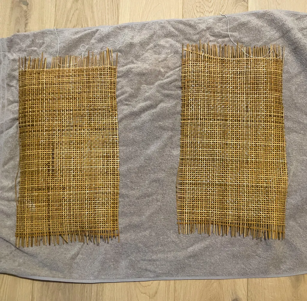 DIY Cane Cabinet Doors: Adding Cane Webbing to a Door front