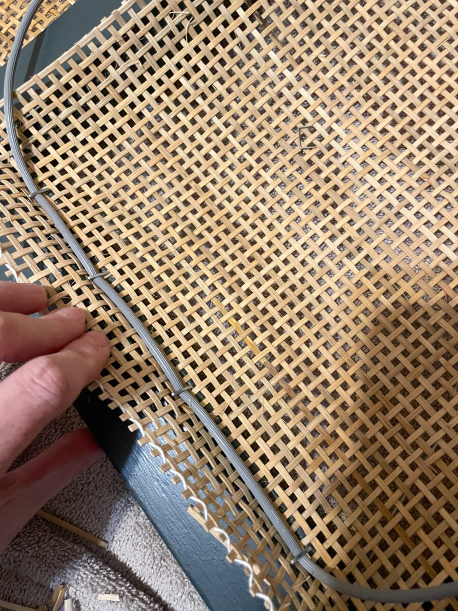 DIY Cane Cabinet Doors: Adding Cane Webbing to a Door front