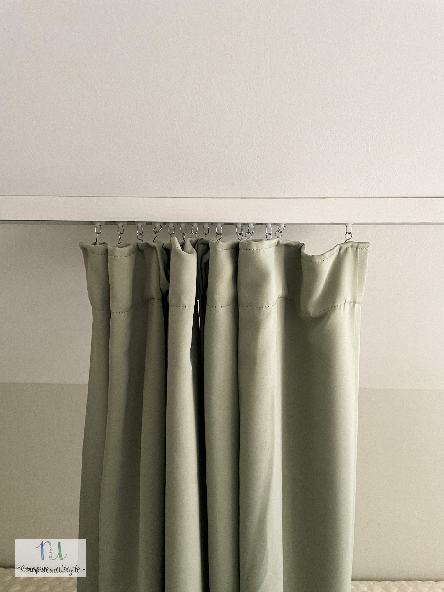 Ceiling Curtain Track DIY for a Beautiful and Cozy Twin Bed Nook