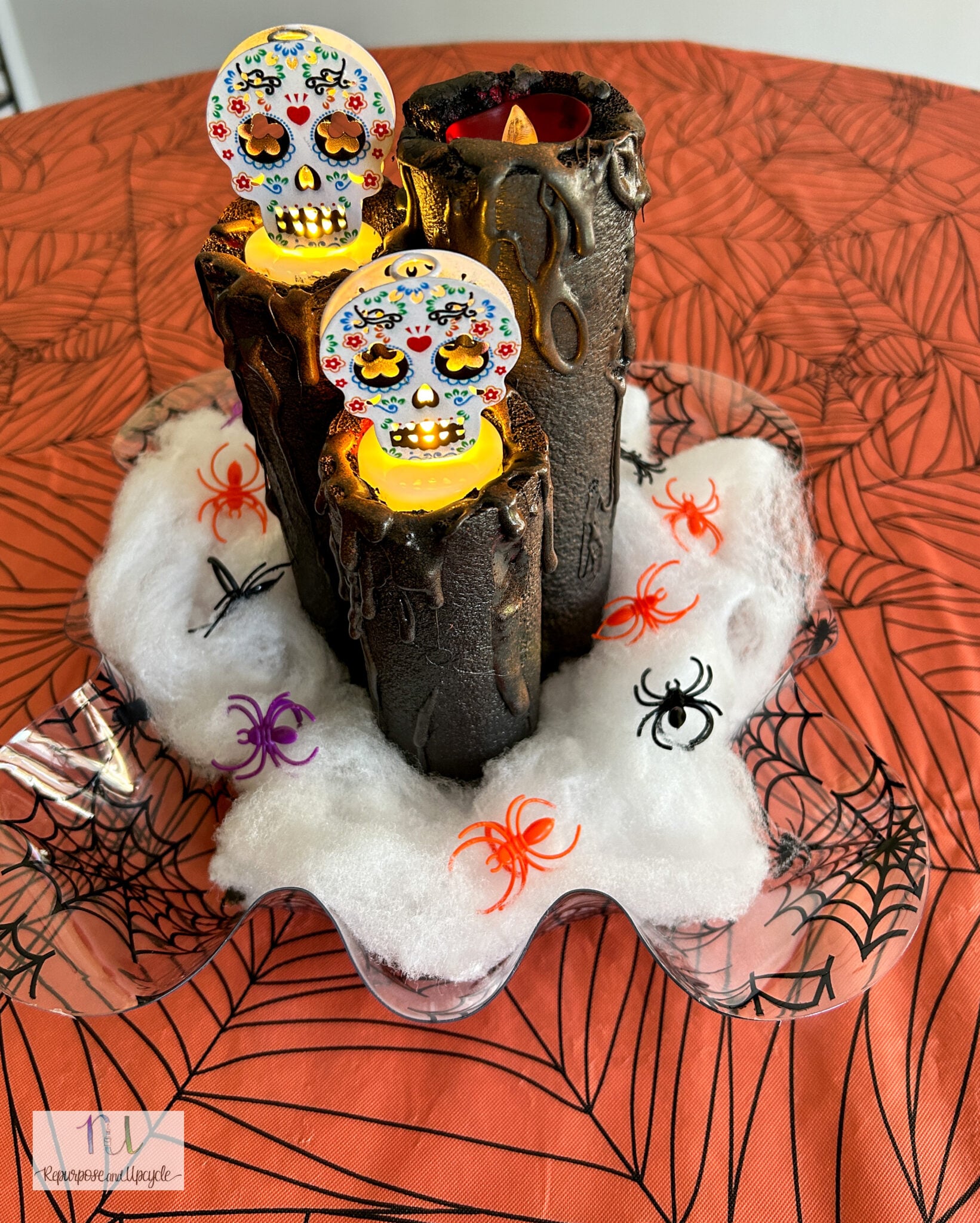 Pool Noodle Halloween Candles DIY: Dollar Tree for the Win!