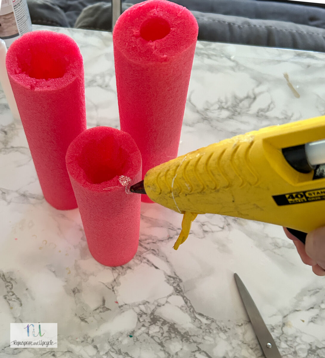Pool Noodle Halloween Candles DIY: Dollar Tree for the Win!