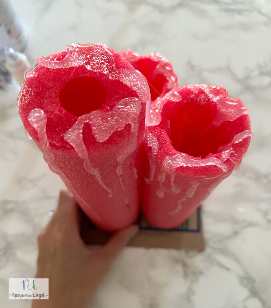 Pool Noodle Halloween Candles DIY: Dollar Tree for the Win!