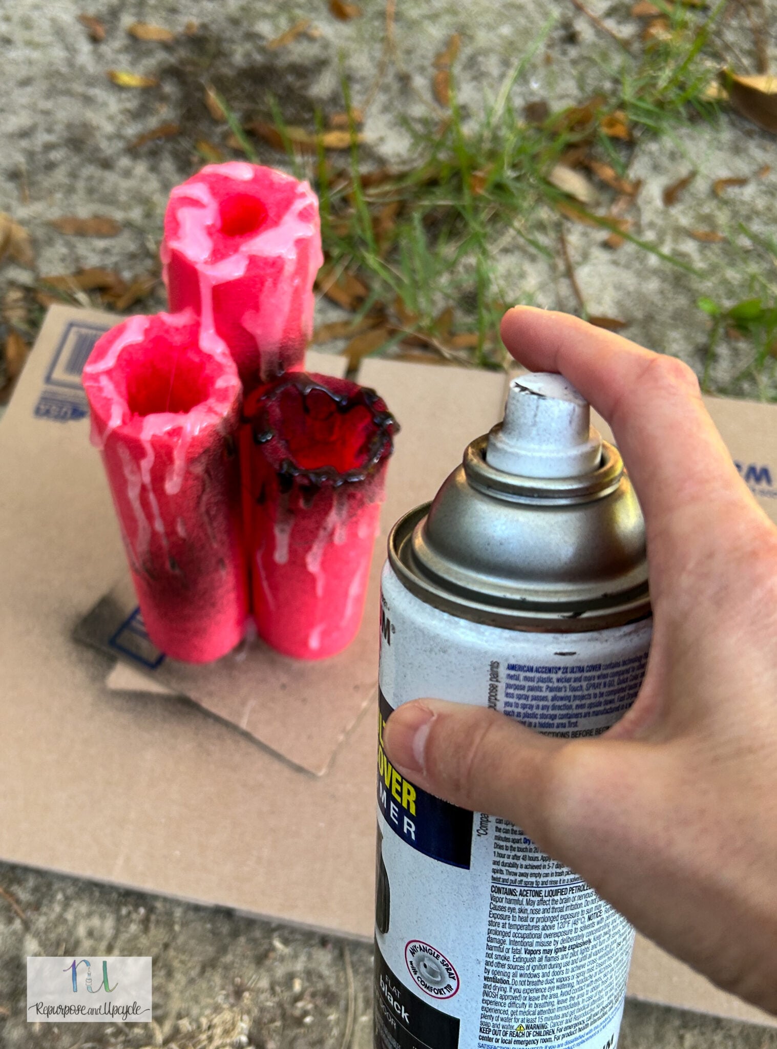 Pool Noodle Halloween Candles DIY: Dollar Tree for the Win!