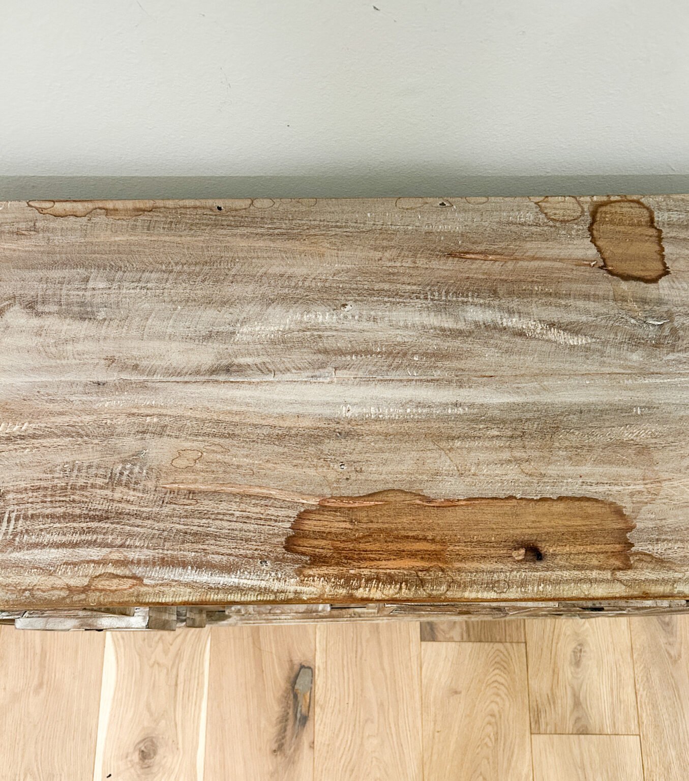 Cabinet Makeover with Heirloom Tradition All-In-One Stain Toasted Oak