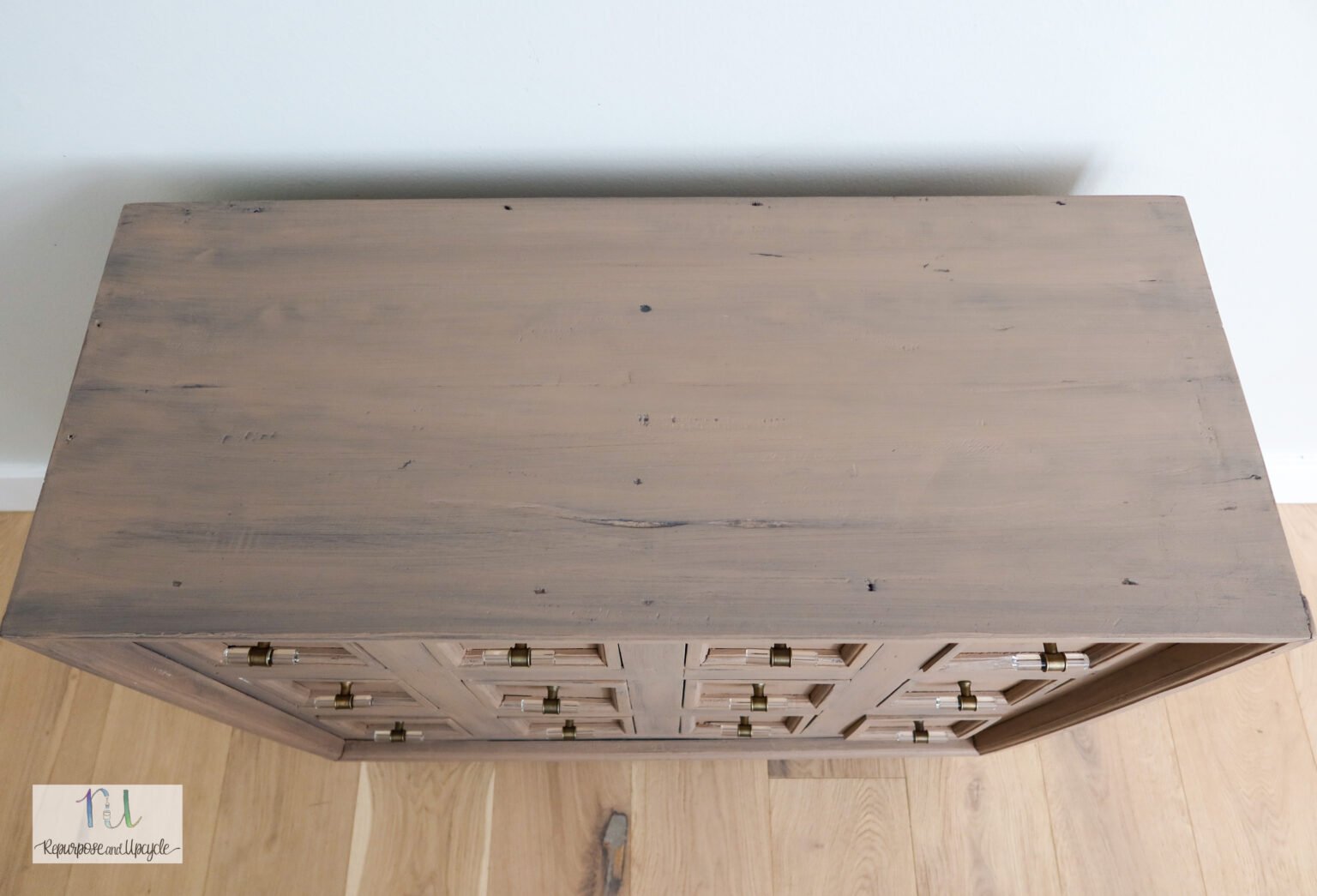 Cabinet Makeover with Heirloom Tradition All-In-One Stain Toasted Oak