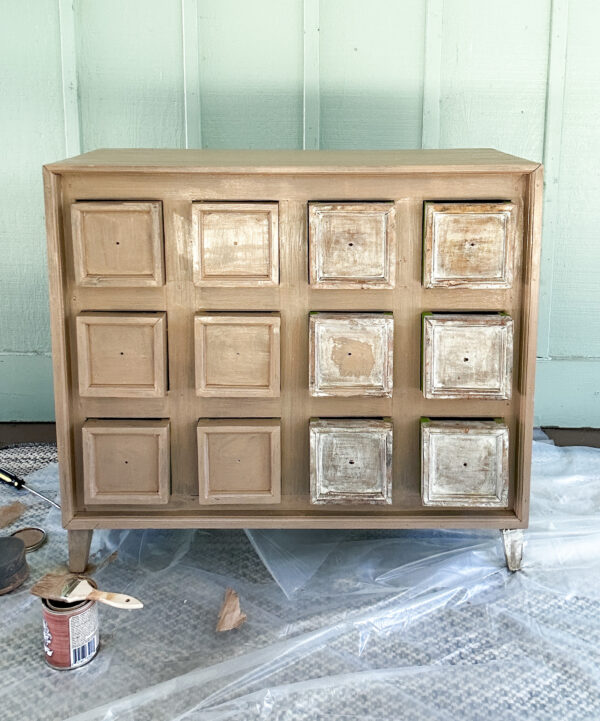 Cabinet Makeover with Heirloom Tradition All-In-One Stain Toasted Oak