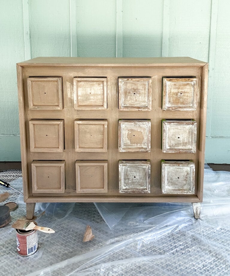 Cabinet Makeover with Heirloom Tradition All-In-One Stain Toasted Oak